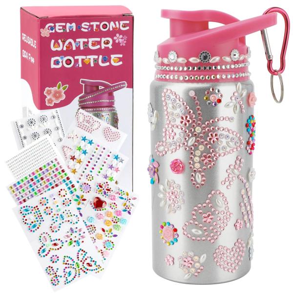 商品名:  Kindergarten Graduation Gifts, Gift for Girls, Decorate Your Own Water Bottle for Girls, Gem Stickers for Kids Age...