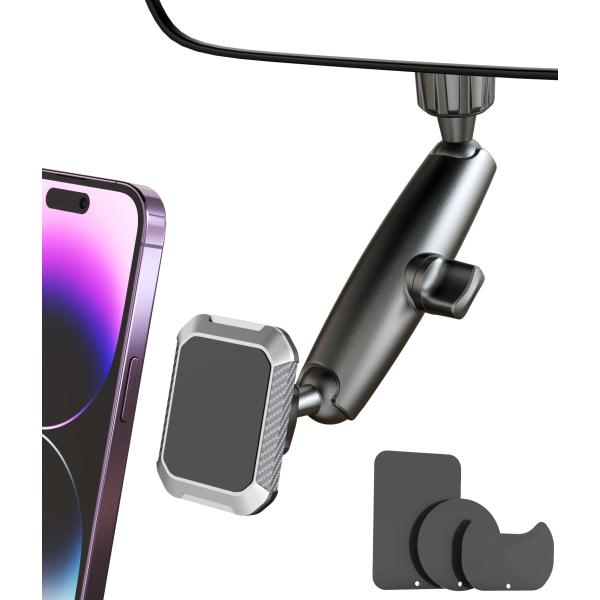 商品名:  APPS2Car Magnetic Phone Car Mount Rear View Mirror Phone Holder for Car Long Arm Low Profile Strong Magnets Adjust...