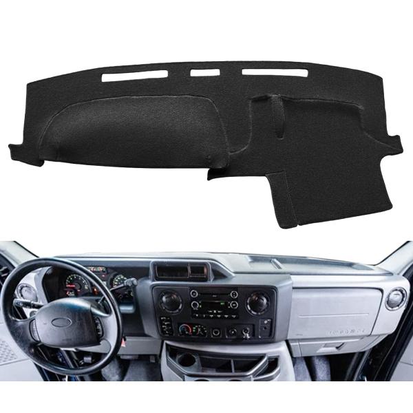 商品名: ダッシュカバーマット カスタムフィット フォード エコノライン E150 E250 E350 E450 スーパーデューティーワゴン カーゴバン ダッシュボードカバーパッド カーペット J149 (ブラック) Dash Cover ...