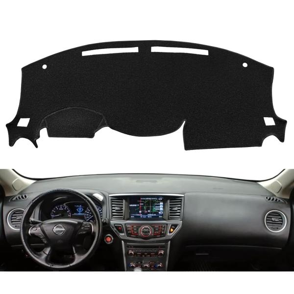 商品名:  Fcovergurus Dash Cover Mat Custom Fit for Nissan Pathfinder 2013-2020, Dashboard Cover Pad Carpet Protector (Black...