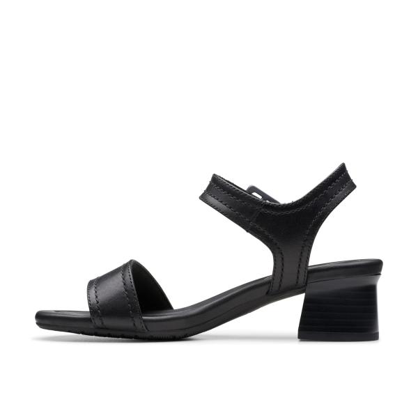 商品名: Clarks レディース Desirae Coast ヒールサンダル, ブラックレザー, 24.5 Clarks Women's Desirae Coast Heeled Sandal, Black Leather, 8.5ブラン...