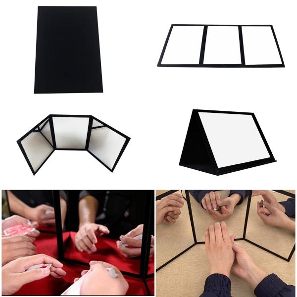 商品名: sumrica Magic 3ウェイミラー 練習用ミラー カードマジック ギミックカード トリック プロマジシャンアクセサリー ステージイリュージョン sumrica Magic 3-Way Mirror by Practicin...