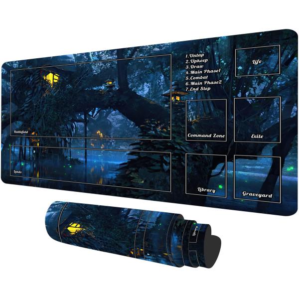商品名:  TCG Playmat with Zones Landscap Game Play Mat Table Pad Mouse Pad 23.6X 13.60 Keyboard pad and Work mat for MTG RP...