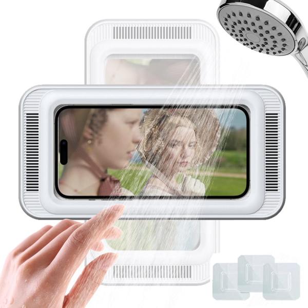 商品名: アップグレード 480° 大型シャワー電話ホルダー 防水 タッチスクリーン付き TikTok用 OOLYICO シャワーアクセサリーケース Guardian Buddy壁電話ホルダー バスルームの浴槽に取り付け 4インチ~7インチ...