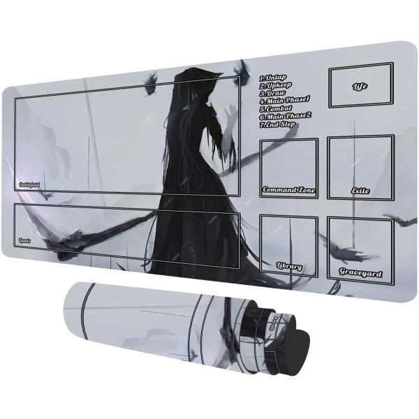 商品名: TCG プレイマット ゾーン付き ゾンビゲーム プレイマット テーブルパッド 吸血鬼マウスパッド 23.6X 13.7インチ キーボードパッド ワークマット MTG RPG CCG トレーディングカードボードゲーム デーモンプレイ...