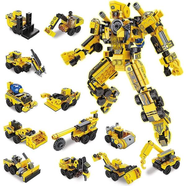 商品名:  ENHANA 25 in 1 Building Blocks Engineering Robot Learning Educational Robot Building Toys Construction Vehicle Tru...