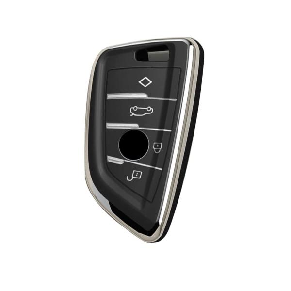 商品名:  TECART for BMW Key Fob Cover with Keychain Fit for BMW 2 5 6 7 Series X1 X2 X3 X5 X6 X7 Premium Soft TPU Key Fob H...