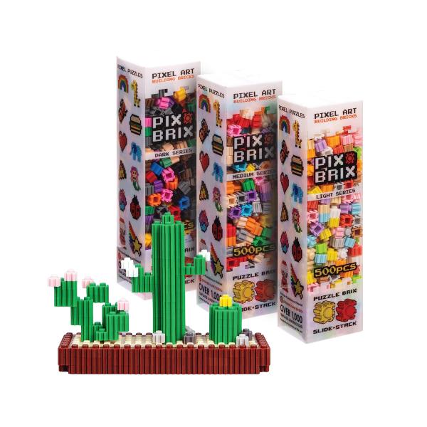 商品名:  Pix Brix Pixel Art Puzzle Bricks, Mixed Bulk Brix - 1,500 Pieces (500 Light, 500 Medium, 500 Dark) - Interlocking ...