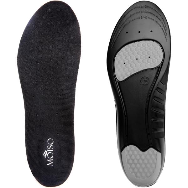 商品名:  MOISO Memory Foam Insoles for Work and Sports: Cushioned, Superior Shock Absorption, Non-Slip, Massage Gel and Arc...