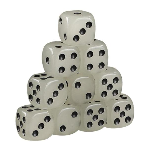 商品名:  10Pack D6 Six Sided Glow in The Dark Dices Die for DND-MTG-RPG Tenzi-Farkle Yahtzee-Bunco Teaching Math Table Boar...