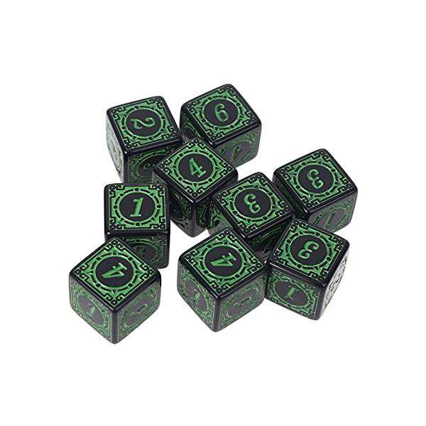商品名:  10Pcs D6 Polyhedral Square Edged Numbers 6 Sided Dices Beads Table Board Role for Play Gameブランド: ljhnba商品サイズ: 15mm...