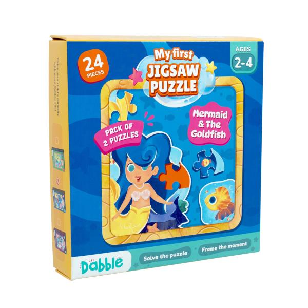 商品名: 初めてのジグソーパズル - 人魚と金魚 Underwater Magic! My First Jigsaw Puzzle : Mermaid &amp; The Goldfish: Solve Two Delightful Puz...