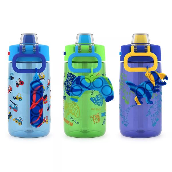商品名:  Ello Colby Pop! 14oz Tritan Kids Water Bottle with Fidget Toy, 3-Pack (Monster Mania)ブランド: Ello高さ: 7.62cm横幅: 15.24...