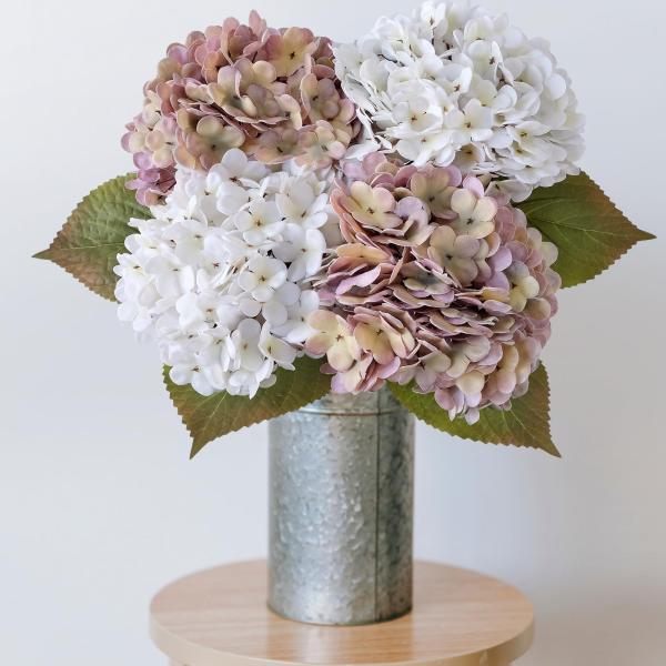 商品名:  ZYTUYO 4 Pcs 20 inches Vintage Artificial Flowers Latex Real Touch Fake Hydrangeas Flower for Home Decoration Wedd...
