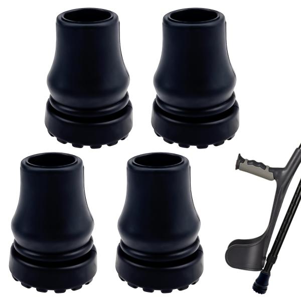 商品名:  4 Pack 0.71 Inch Cane Tips Crutch Tips Heavy Duty Cane Rubber Tips Replacement or Canes, Crutch, Cane Foot, Walkin...