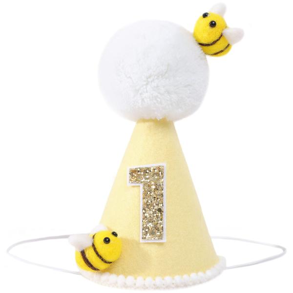 商品名:  Rweseo Bee First Birthday Hat - Bee 1st Birthday Party Decorations,Bumblebee First Birthday Hat,Happy Bee Day Part...