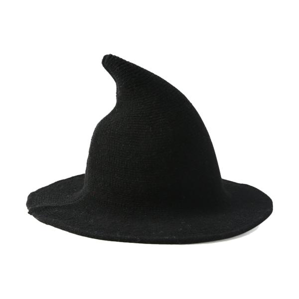 商品名:  Knitted Wool Witch Hat for Women Halloween Witch Hat Wizard Hat Cap for Halloween Party Cosplay Costume Accessoryブ...