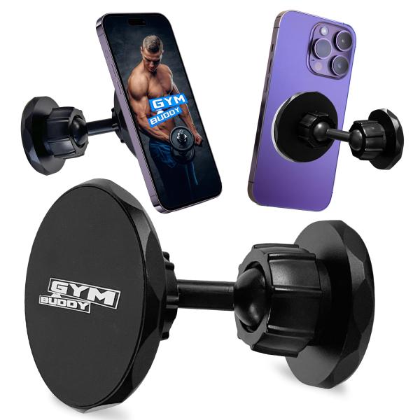 商品名:  Gym Buddy Magnetic Phone Mount for Gym Premium Quality - Heavy Duty Gym Mount Magnetic Phone Holder - Magnetic Vlo...