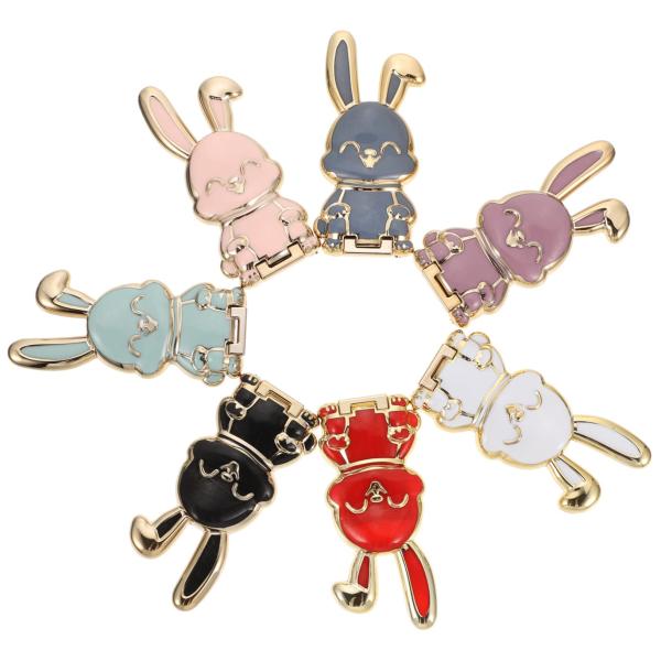 商品名:  CAXUSD 7pcs Rabbit Phone Holder Sticky Phone Holder Folding Mobile Phone Holder Tablet Bracket Foldable Bunny Phon...