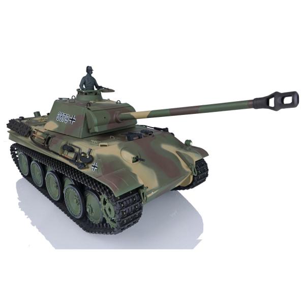 商品名:  wheelfun Heng Long RC Tank 2.4G 1/16 7.0 Plastic German Panther G RTR Tank Model 3879 Infrared Combat 340° Rotatin...