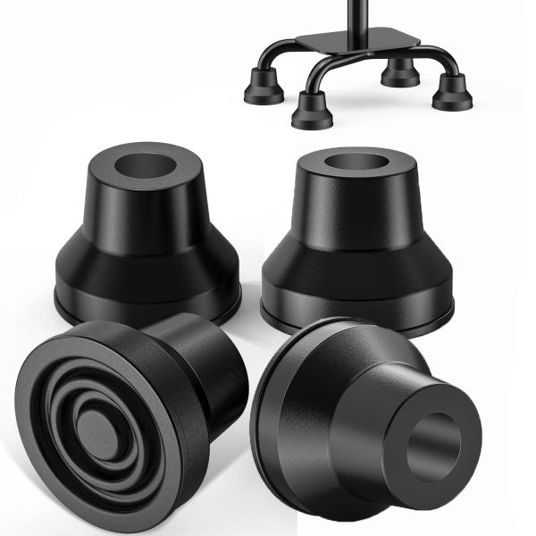 商品名: Waling ケーンチップ Quad Cane Tip, Walking Cane Tips 1/2 Inch Diameter Standard Walking and Standing Stick Accessory, Non...