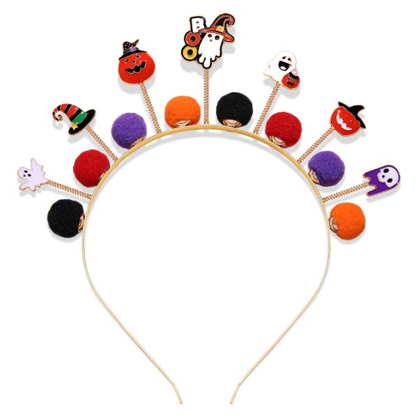 商品名:  HSWE Halloween Headbands Funny Witch Hat Pumpkin Spooky Ghost BOO Hairband Halloween Cosplay Party Decoration for ...