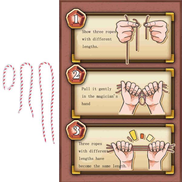 商品名:  sumrica Magic 13 Pieces Three Rope Tricks Funny Close Up Magic Illusion by Quick Pick Magic Funny Magic Props Easy...