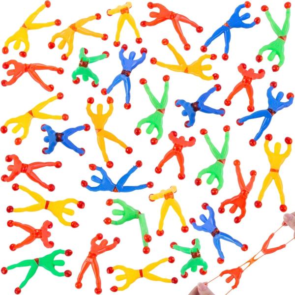 商品名:  Shindel 50PCS Stretchy Wall Climbers, Sticky Wall Climbers Sticky Toy, Party Favor Set for Kids, Fun Fidget Toys，C...