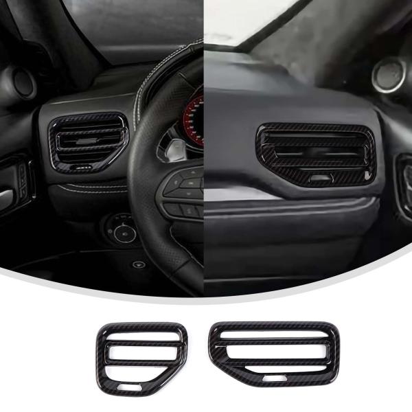 商品名:  Linskip Dashboard Air Vent Covers Compatible with Dodge Durango 2021 2022 2023 2024, AC Vent Trim for Durango Inte...