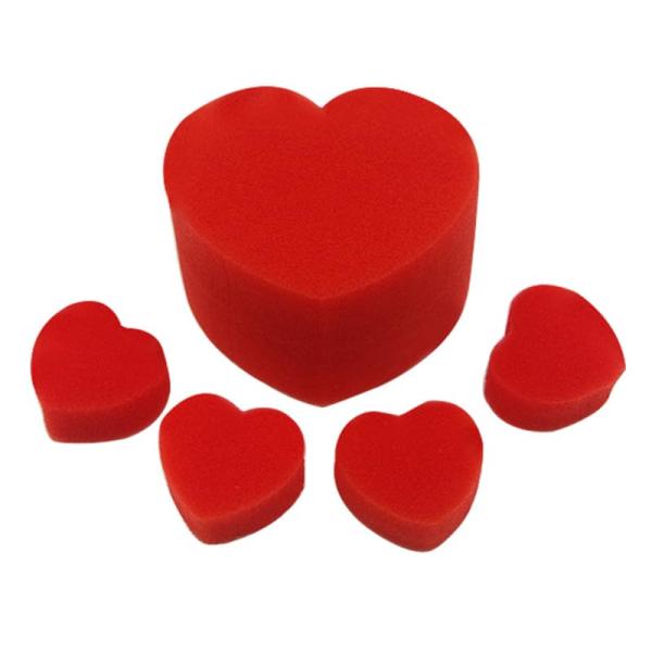 商品名:  MOMOMAGE 5 Pcs/lot Multiplying Sponge Hearts Magic Props Big Sponge Heart and 4 Pcs Small Sponge Hearts Close-Up A...