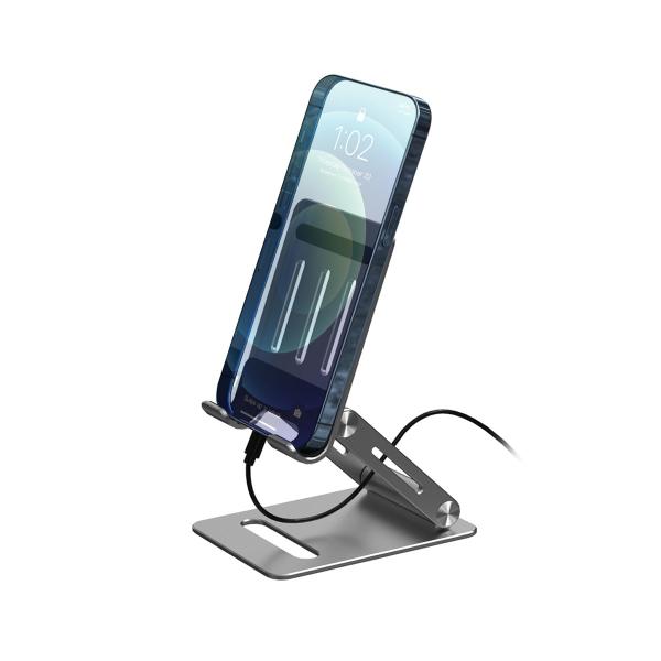 商品名: vyvylabs デュアル折りたたみ式調節可能携帯電話スタンド デスクトップ電話ホルダー クレードルドック 電話14 13 12 11 Pro Xs Xs Max Xr X 8、すべての電話に対応 vyvylabs Dual Fo...