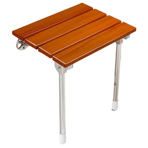 商品名:  Teak Shower Bench Folding Shower Chair Seat Wall Mounted with Legs Space Saving Mounted Shower Seat for Bathroom R...