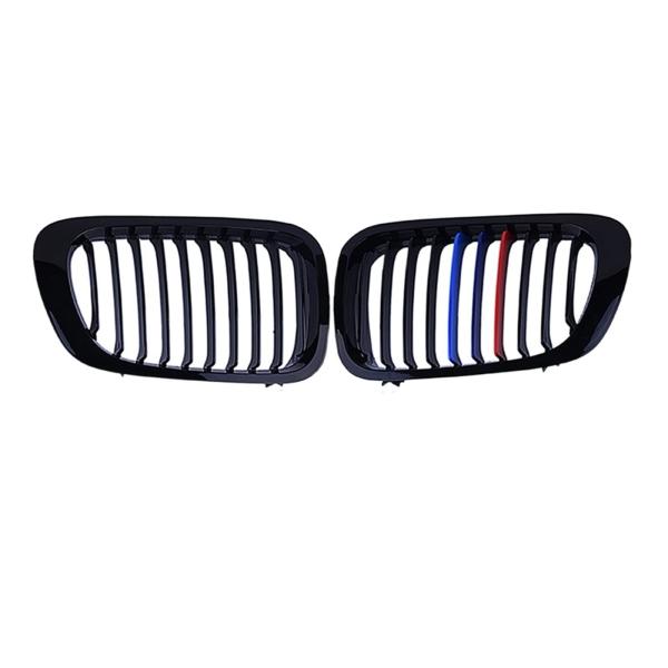 商品名:  Front Bumper Kidney Grille Racing Grill，Compatible For BMW 3 Series E46 Coupe 3 Door 1998-2003 Car Accessories Per...