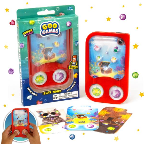 商品名:  GooGames, Hand-Held Water Games with Floating Treasures, Sensory Fidget Game Adventures, Non-Toxic, No-Mess, Mesme...