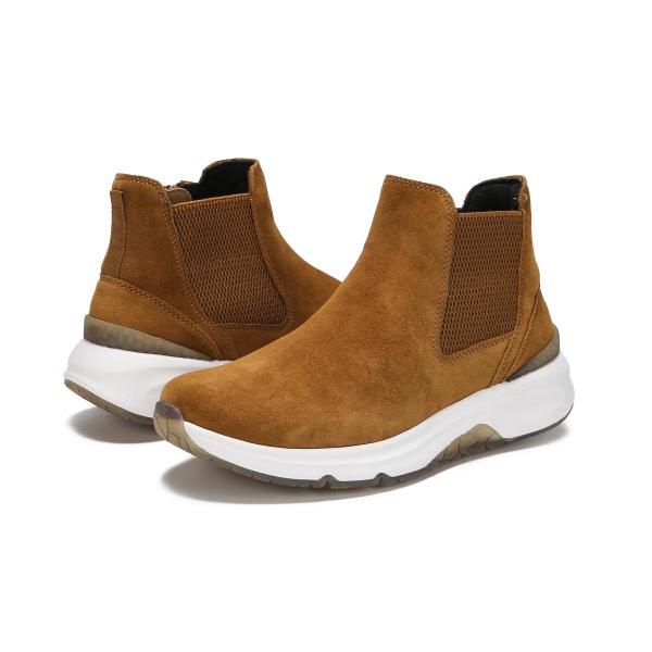 商品名:  DASENGYE Non Slip Suede Chelsea Boots Women Fashion Elastic Ankle Booties Comfortable No Heel Walking Shoes Women ...