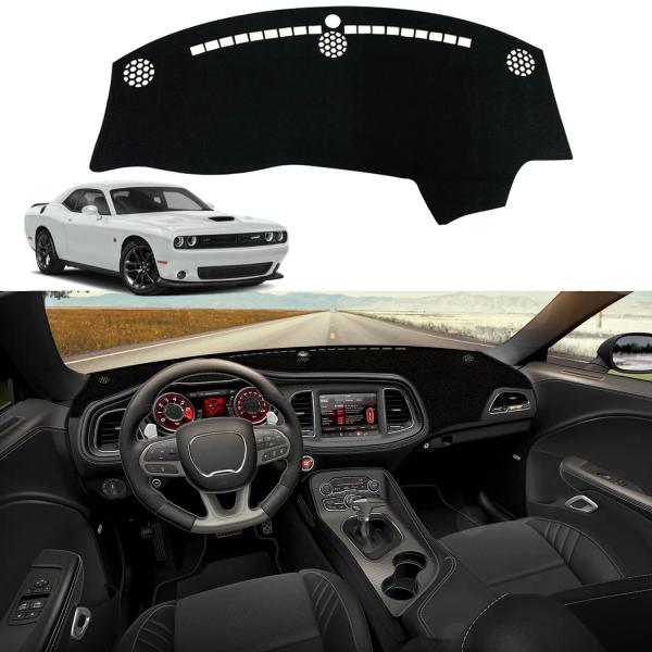 商品名: YOFAMO ダッシュボードカバー ダッシュカバー マット パッド カーペット カスタムフィット Dodge Challenger 2015 2016 2017 2018 2019 2020 2021 2022 2023 アクセサ...