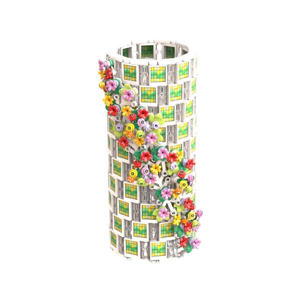 商品名:  QOVO Flower Vase Building Set, 564PCS Colourful Frosted Translucent Vase Blocks Decorative Ornament Vaseブランド: QOVO...