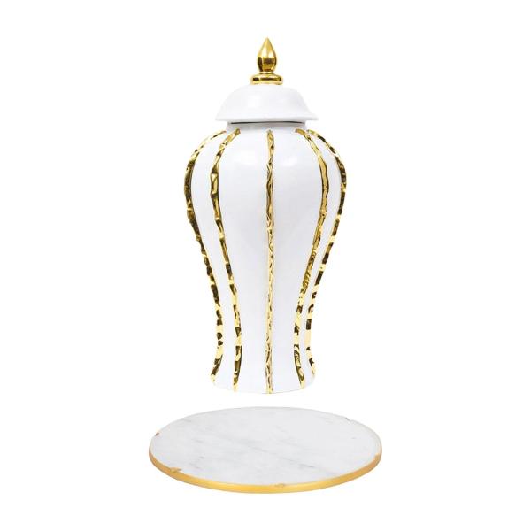 商品名:  ＫＬＫＣＭＳ Ceramic Flower Vase Porcelain Ginger Jar Table Centerpieces Ornament Home Decorations for Party Home Deskto...