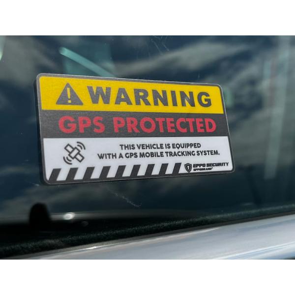 商品名:  EppoBrand 3pcs Car GPS Protected Tracking Alarm Anti-Theft Warning Vinyl Sticker Sign with Anti-Scratch Coating 1....