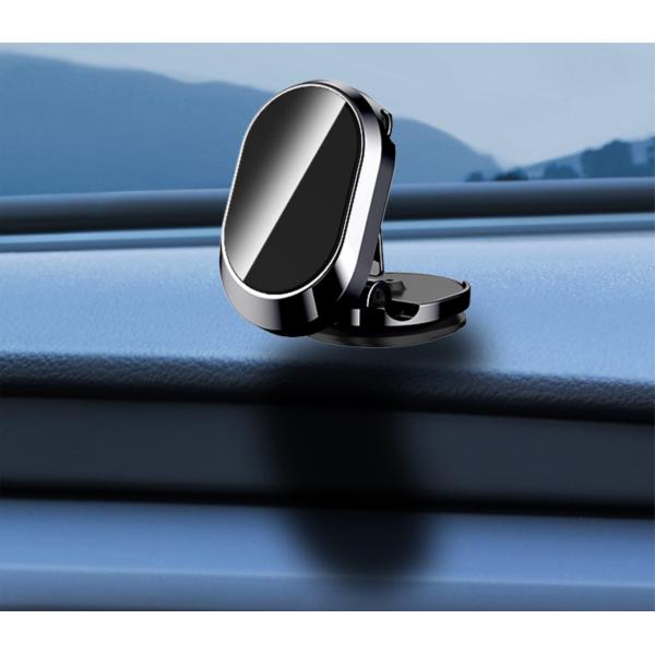商品名: マウントホルダー/マグネット式車用通気口(ブラック) Magnetic car Folding 360 Degree Rotating Mobile Phone Holder Supports Various Types of M...