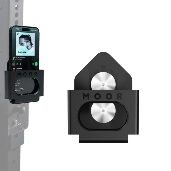 商品名: Moor Spotter〓 - 磁気電話ホルダー Spotter〓 - Gym Phone Mount Magnetic Universal Fit (Black) | Magnetic Phone Holder Gym | Ph...