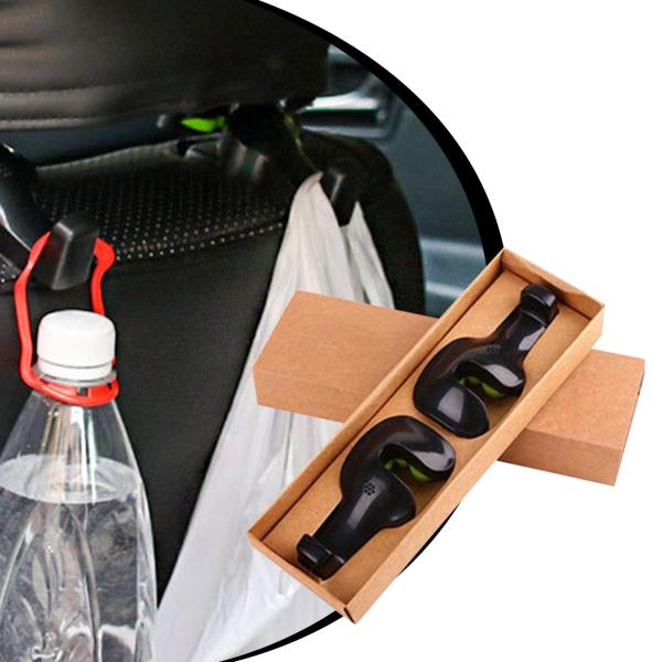 商品名: Sodcay 2個 隠し車用ヘッドレストクラスプ 3.94インチ x 1.75インチ ABS 360度回転 スーパー耐荷重シートバックフック ユニバーサルカーストレージアクセサリー ハンギング食料品/傘/ハンドバッグ(ブラック) ...