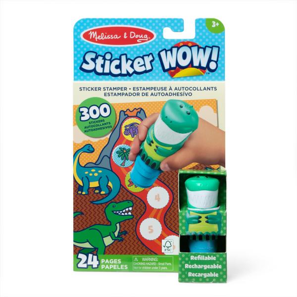 商品名:  Melissa &amp; Doug Sticker Wow!〓 24-Page Activity Pad and Sticker Stamper, 300 Stickers, Arts and Crafts Fidget To...