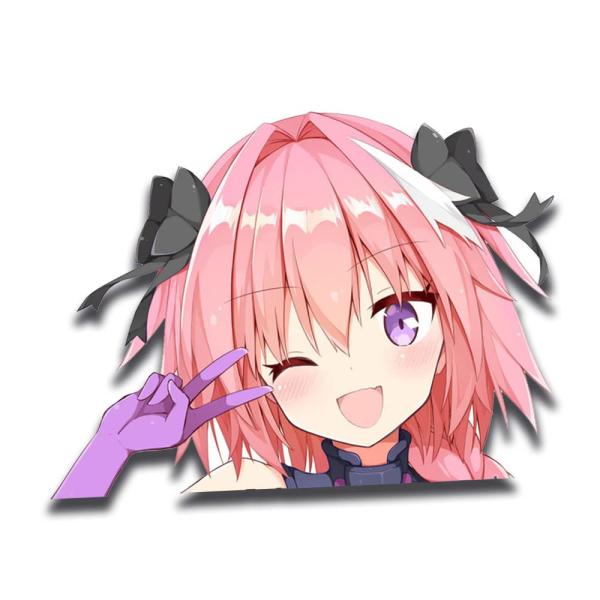 商品名:  ALOWOS 5.1" Astolfo Anime Car Stickers for Trunk Lid Water Bottle Car Hoods Car Window Occlusion Scratch Vinyl Car...