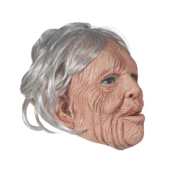商品名:  Aubatece Party Favors Old Man Headgear Realistic Bald Wrinkle Face Human Headgear Halloween Scary Masquerade Party...