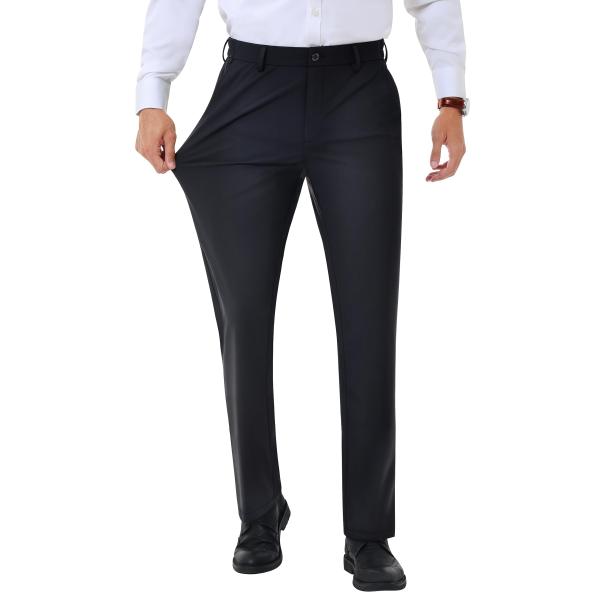 商品名:  Lion Nardo Mens Stretch Dress Pants Slim Fit Dress Pants for Men Expandable Waist Casual Dress Pants Athletic Golf...