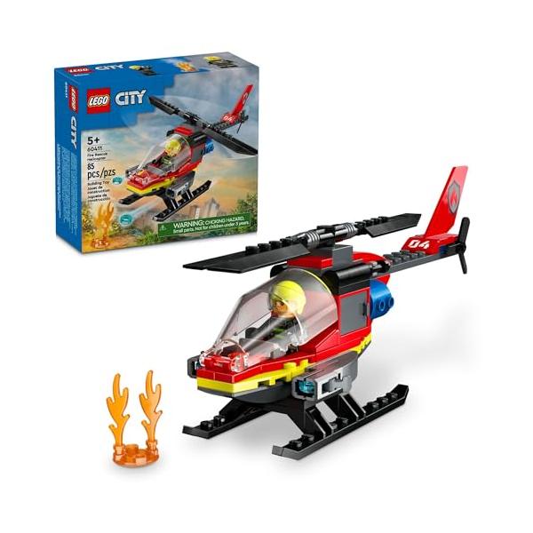 商品名: LEGO Set City Fire 60411 Helic〓ptero de Resgate dos Bombeiros 85 pe〓as LEGO City Fire Rescue Helicopter Toy, Buildi...