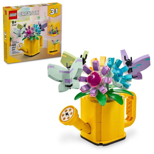 商品名: LEGO Creator 3 in 1 Flowers in Watering Can Building Toy, Transforms into Rain Boot or 2 Birds, Fun Animal Toy East...