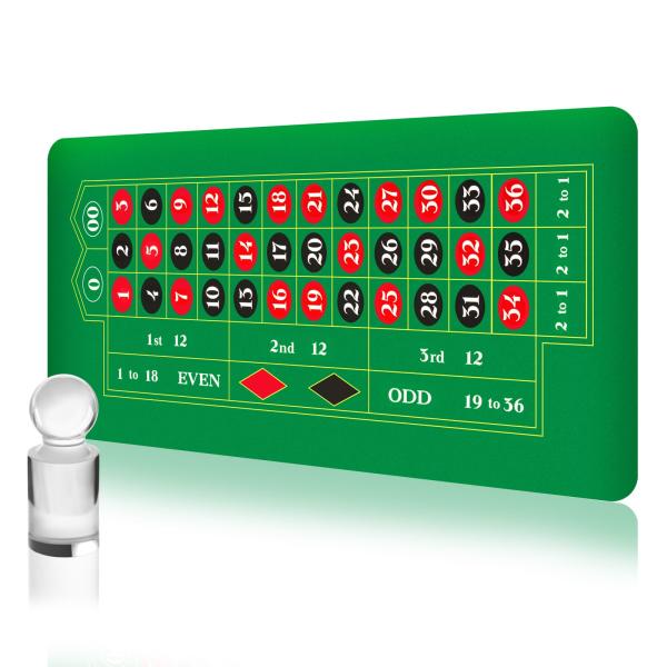 商品名: Poen 70 x 35インチ ルーレット 卓上レイアウトマット ウィンマーカーと収納バッグ付き ゴム製 ノンスリップ ルーレットレイアウト フェルトテーブルカバー クラップスマット ルーレットゲーム カジノパーティー ホームエン...