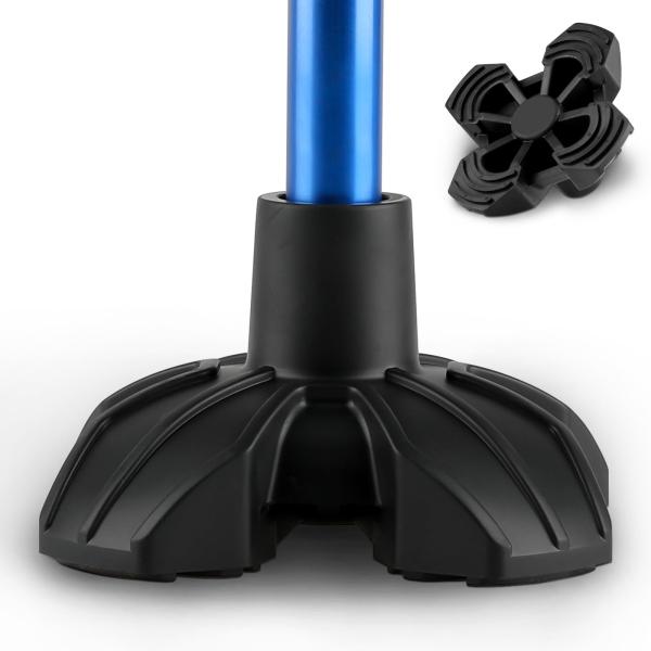 商品名: GPTCAMP ウォーキング杖 男女兼用 軽量 頑丈 オフセットウォーキングスティック GPTCAMP Cane Tip - Self Standing, Quad Walking Cane Rubber Replacement ...